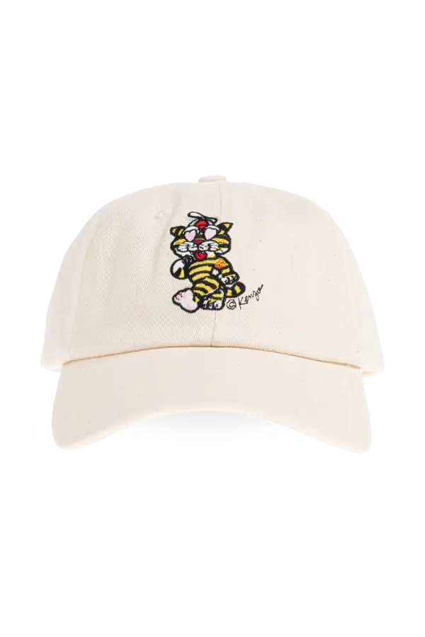 Kenzo Cap With Patch - Cream