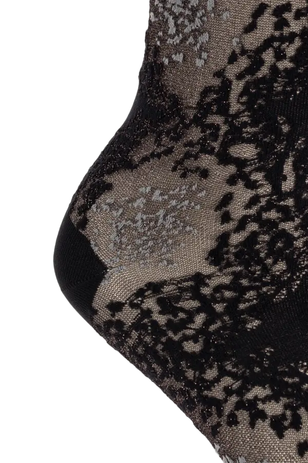 Issey Miyake Lurex Thread Socks - Black
