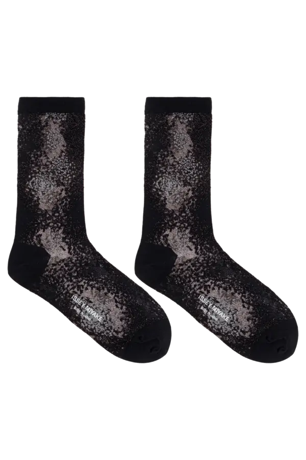 Issey Miyake Lurex Thread Socks - Black