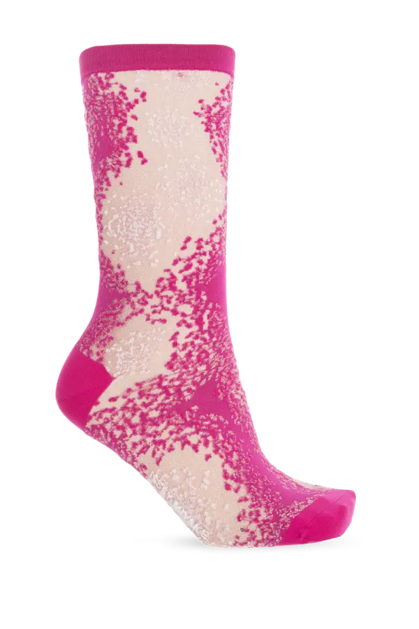 Issey Miyake Socks With Lurex Thread - Pink