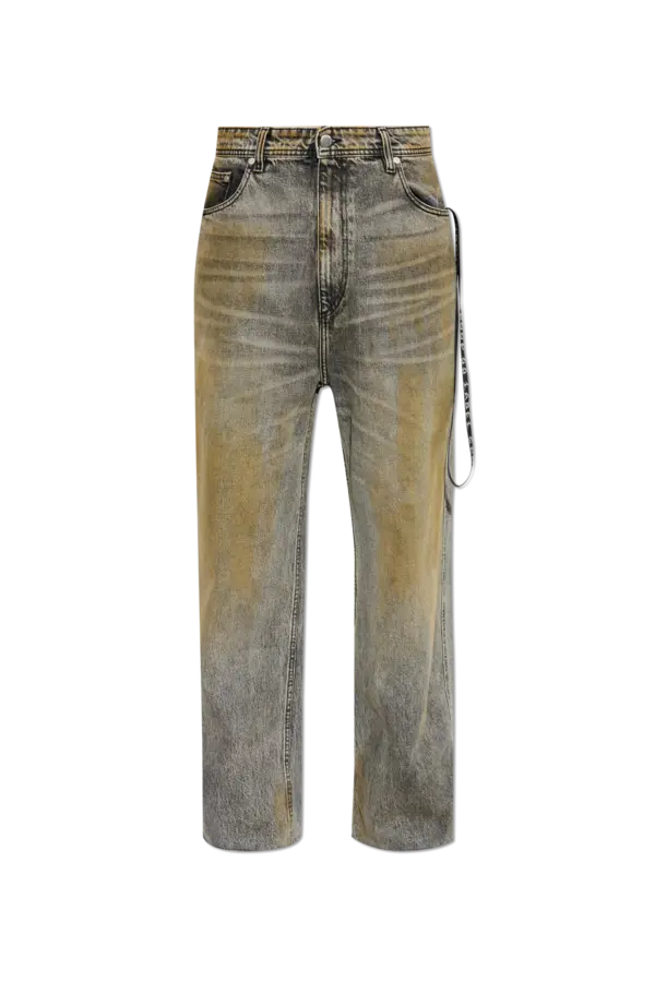 44 LABEL GROUP Vintage-effect Straight Jeans - Grey