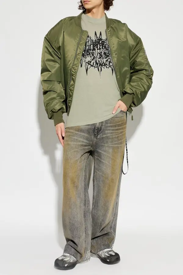 44 LABEL GROUP Vintage-effect Straight Jeans - Grey