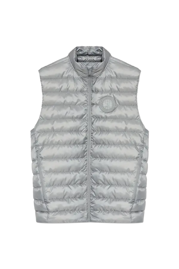Canada Goose Padded Down Vest With Stand-up Collar - Grey