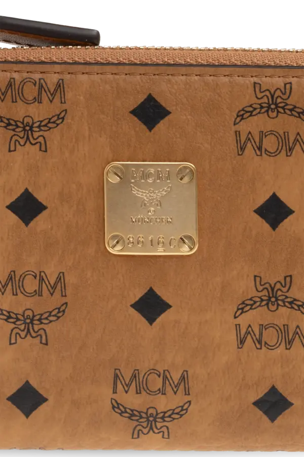 Mcm Wallet With Logo - Brown