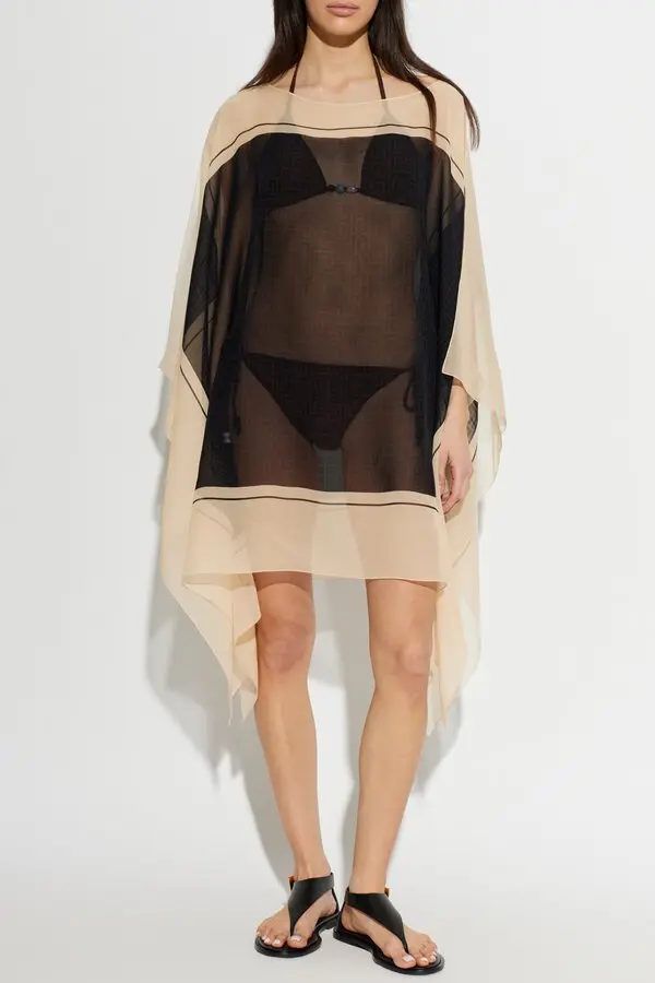 Balmain Silk Poncho