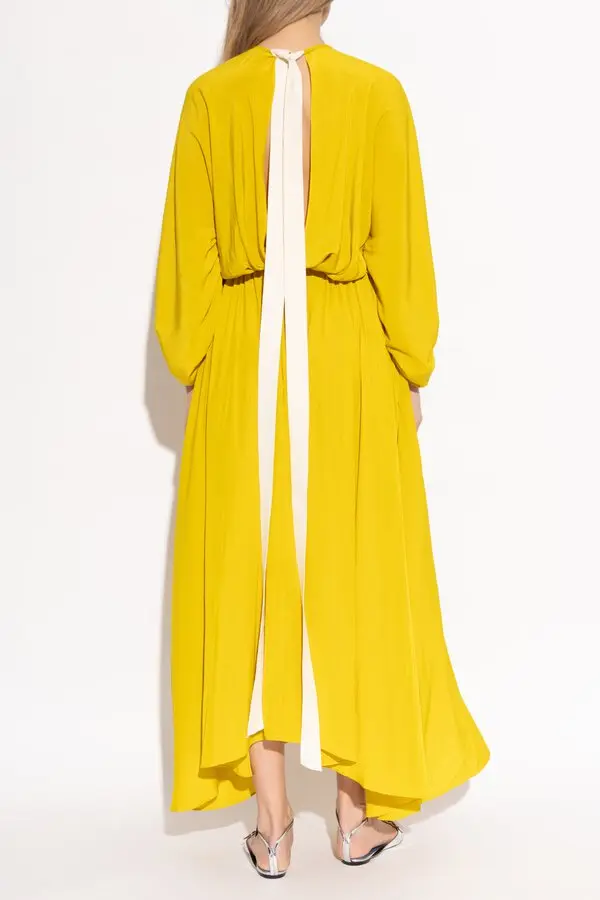 LANVIN Loose-fit Maxi Dress - Yellow