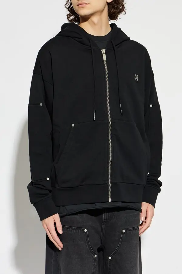44 LABEL GROUP Oversized Hoodie With Metal Details