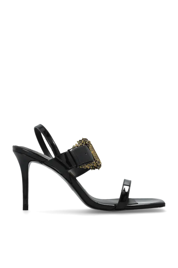 Versace Heeled Sandals - Black