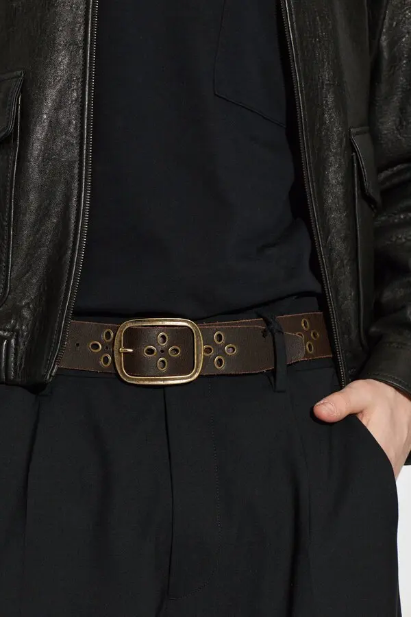 Dsquared2 Leather Belt With Studs