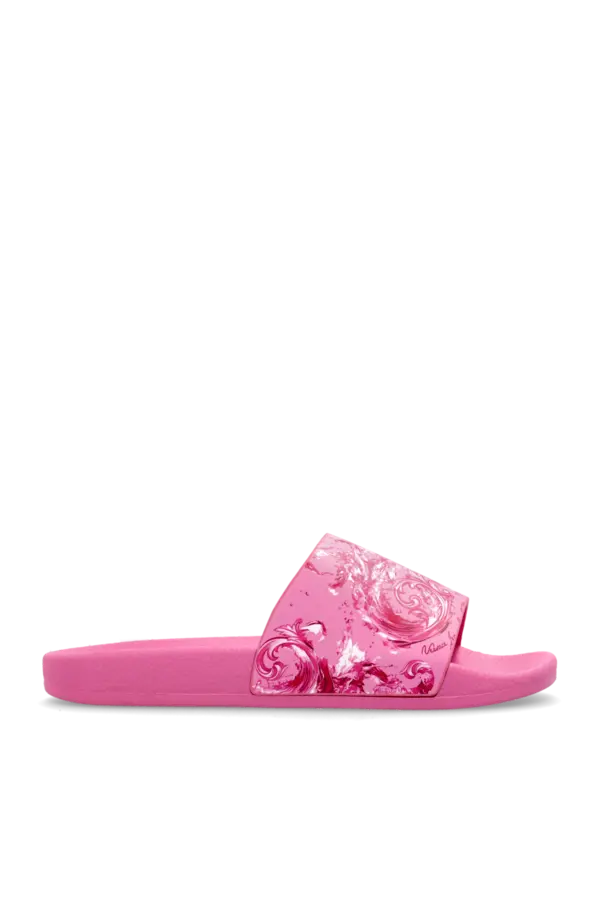 Versace Rubber Slides - Pink