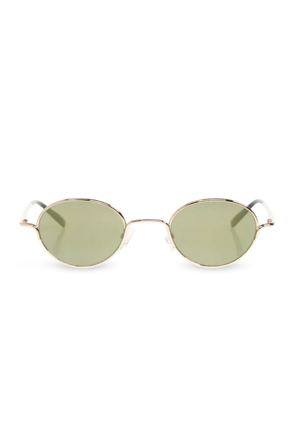 Alexander McQueen Oval Frame Sunglasses - Green