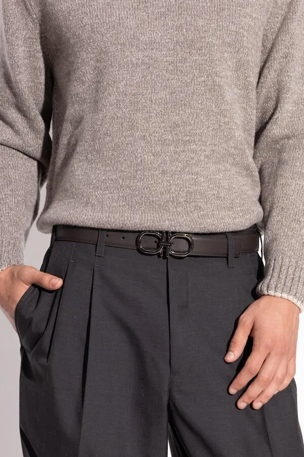 FERRAGAMO Double-sided Belt - Brown