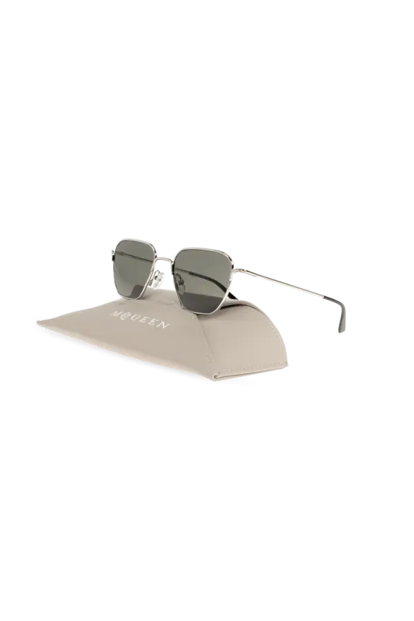 Alexander McQueen Square Frame Sunglasses - Silver