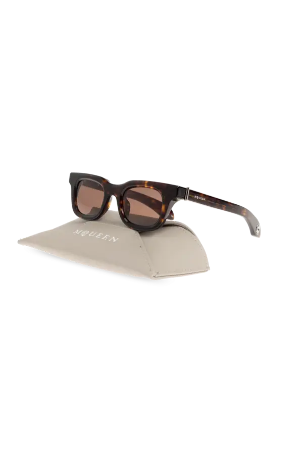 Alexander McQueen Tortoiseshell Sunglasses - Brown
