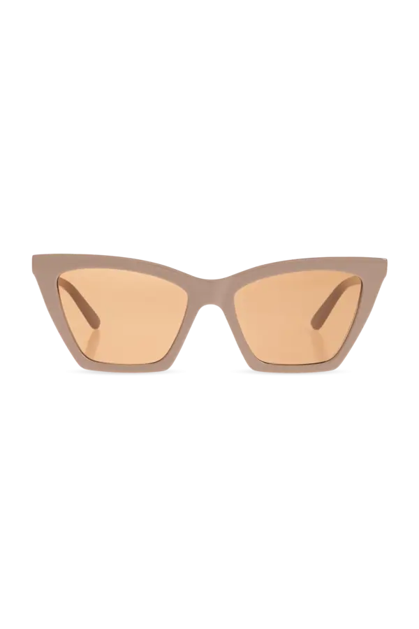 Alexander McQueen Geometric Cat-eye Sunglasses - Beige