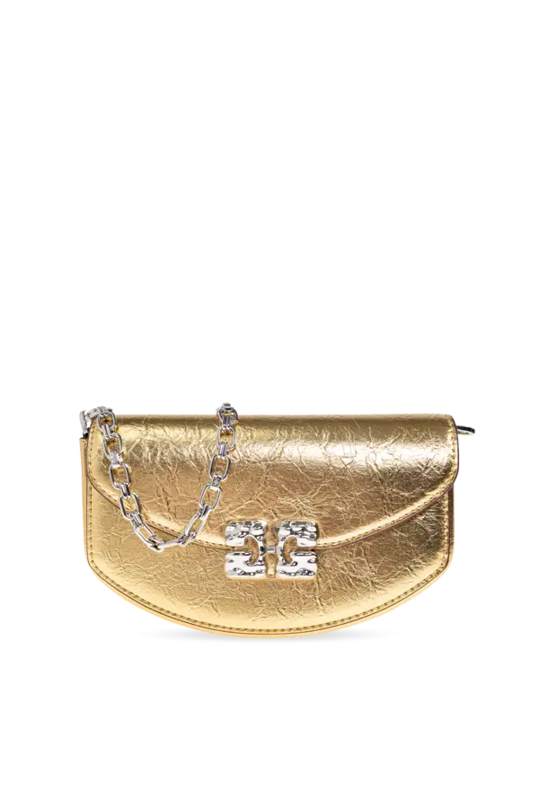 GANNI Lulu’ Wallet On A Chain - Gold