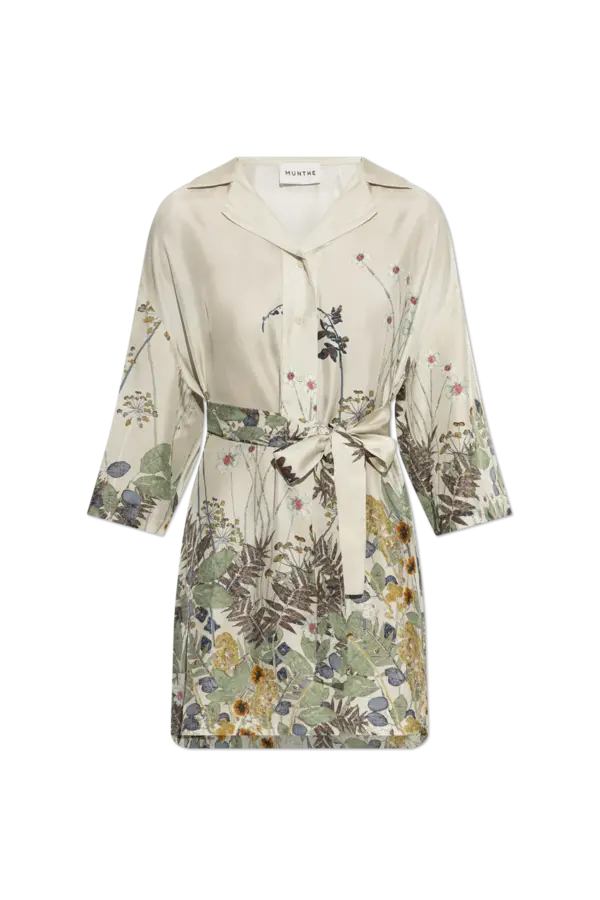 Munthe Ratana Silk Mini Dress - Cream