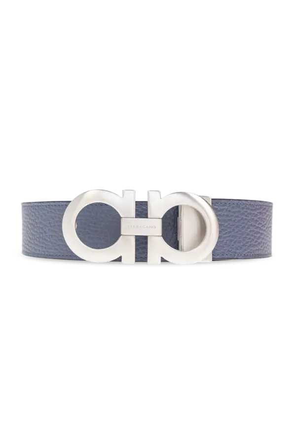 FERRAGAMO Double-sided Belt - Grey