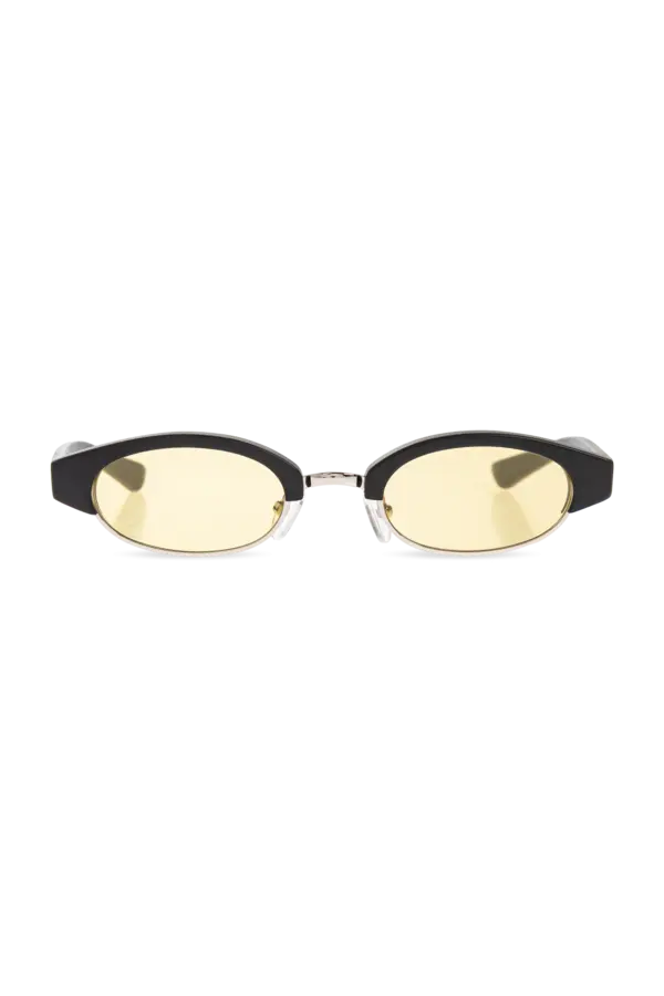 Alexander McQueen Oval Sunglasses - Black