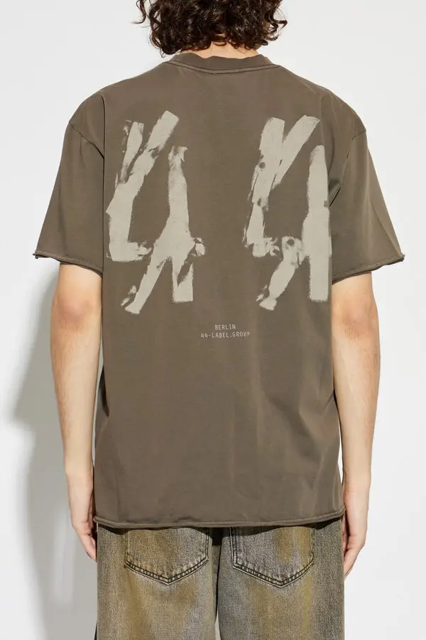44 LABEL GROUP T-shirt With Printed Logo - Brown