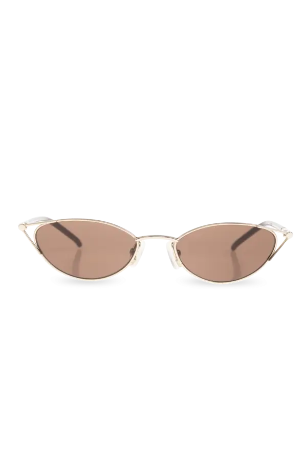 Alexander McQueen Sunglasses With Case - Gold