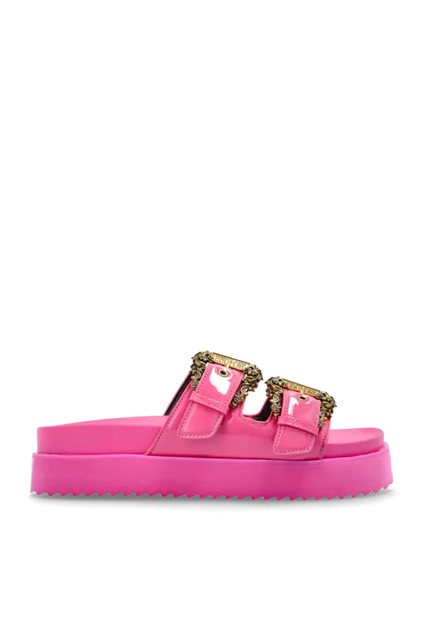 Versace Platform Slides - Pink