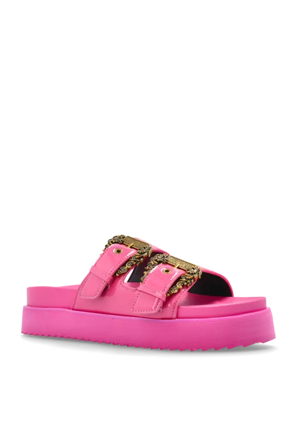 Versace Platform Slides - Pink