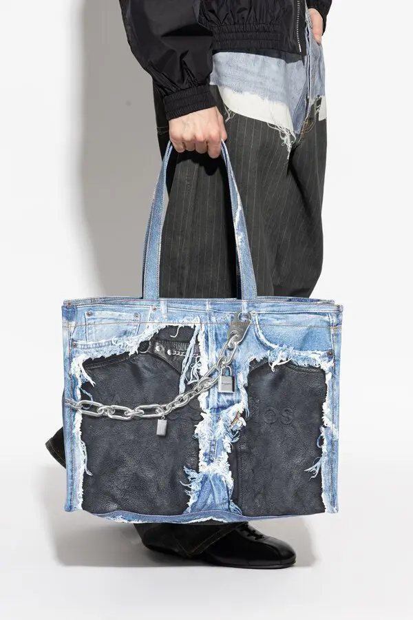 Acne Studios Denim Shopper Bag - Blue