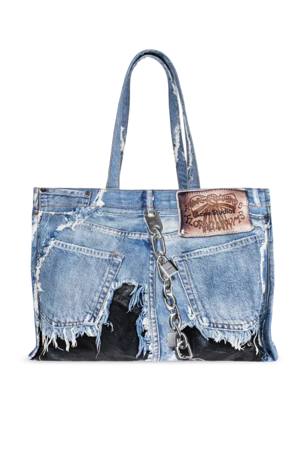 Acne Studios Denim Shopper Bag - Blue