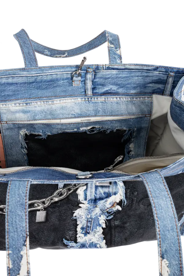 Acne Studios Denim Shopper Bag - Blue