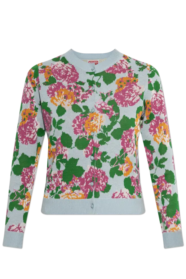 Kenzo Floral Patterned Cardigan - Multicolour