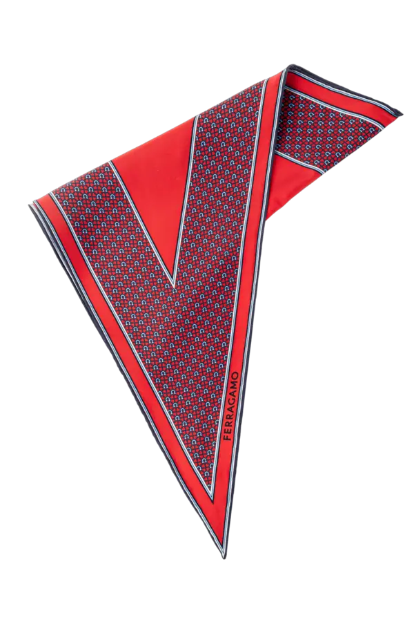 FERRAGAMO Printed Triangular Scarf