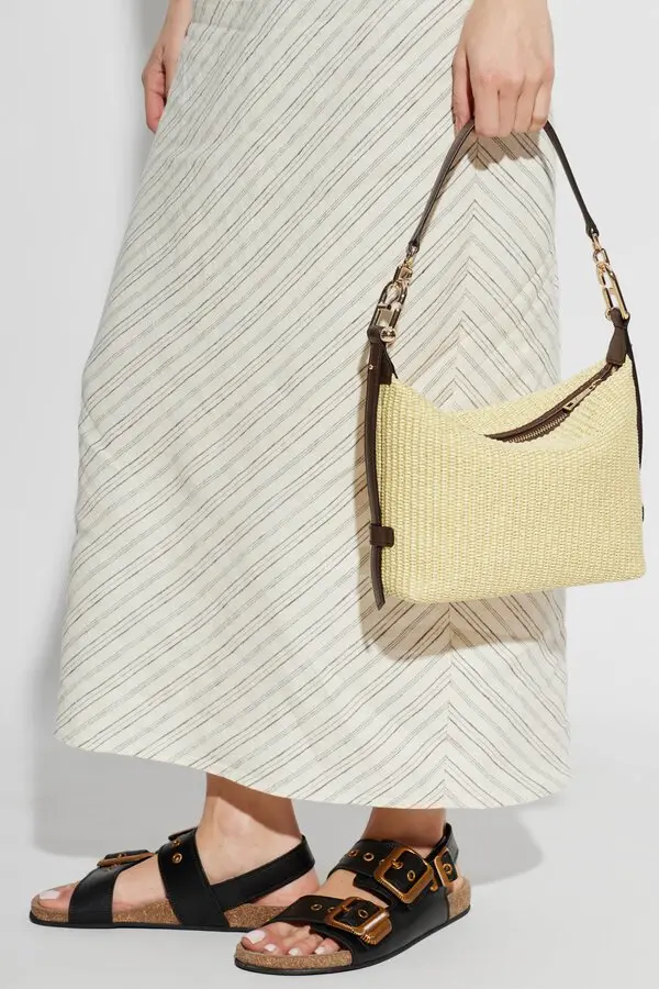 Furla Tonie Mini Hobo Shoulder Bag - Yellow