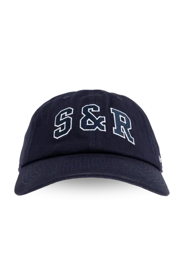 SPORTY & RICH Cotton Baseball Cap - Navy Blue