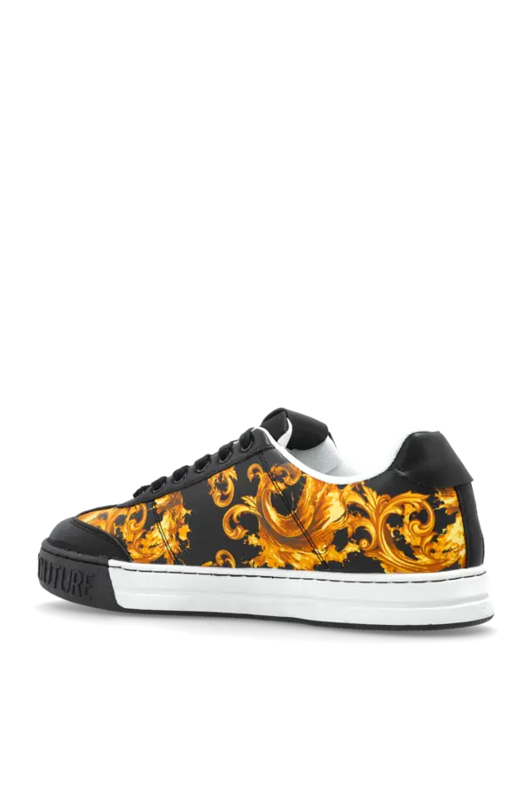 Versace Low Top Barocco Sneakers - Black
