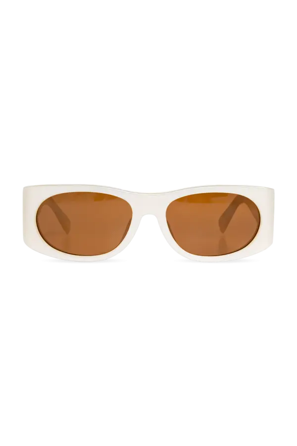 Jacquemus Rectangular-oval Sunglasses - Cream