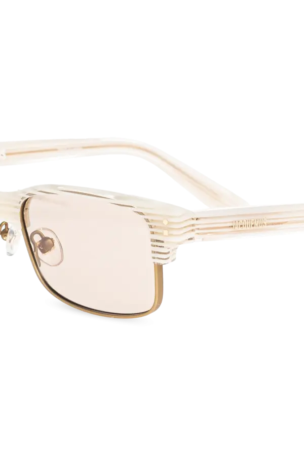 Jacquemus Rectangular Sunglasses - Cream
