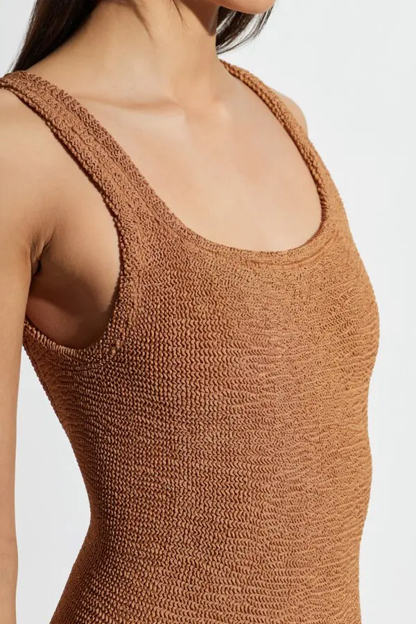 Hunza G Square Neck One-piece Swimsuit