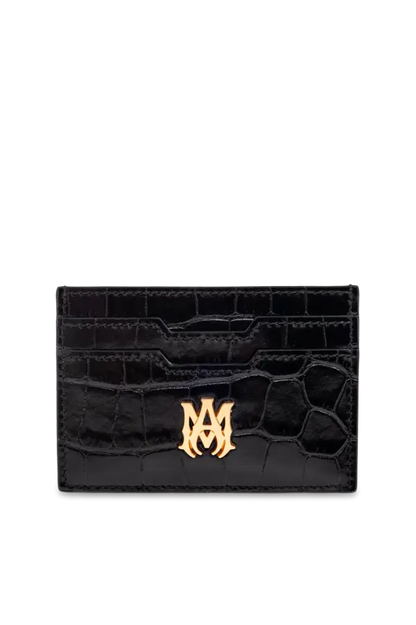 Amiri Leather Card Holder - Black