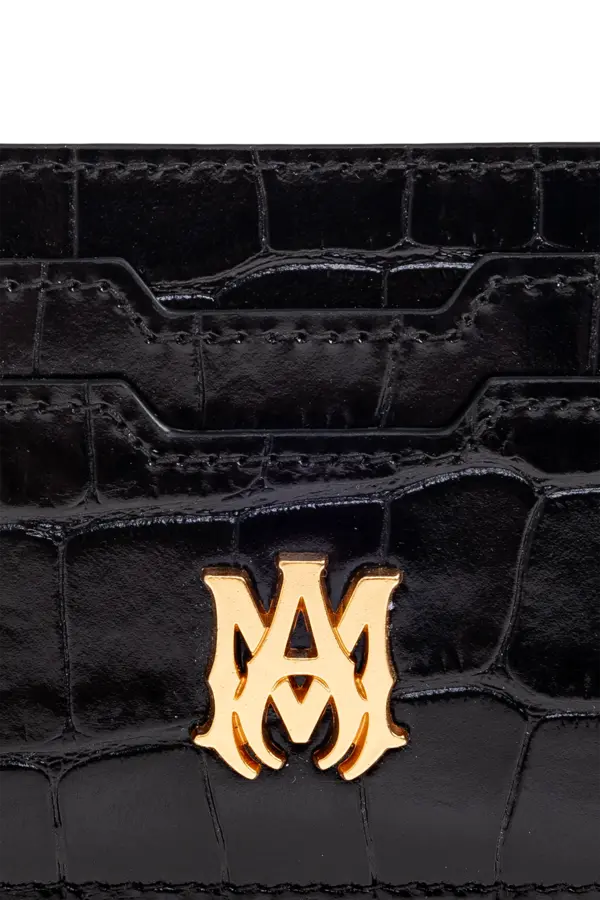 Amiri Leather Card Holder - Black
