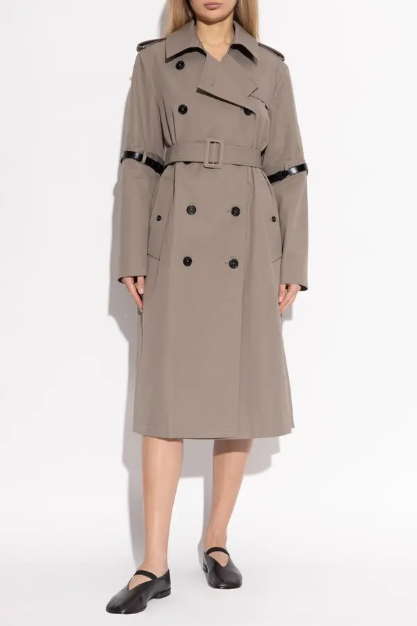 Coperni Belted Trench Coat - Brown