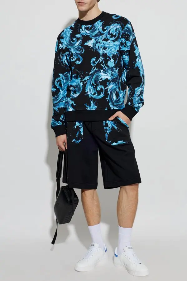 Versace Printed Logo Sneakers