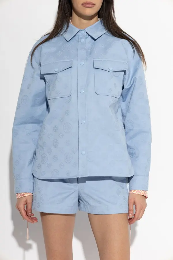 Casablanca Monogram Shirt - Blue