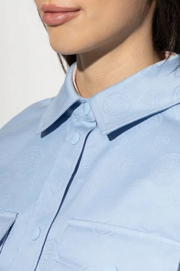 Casablanca Monogram Shirt - Blue