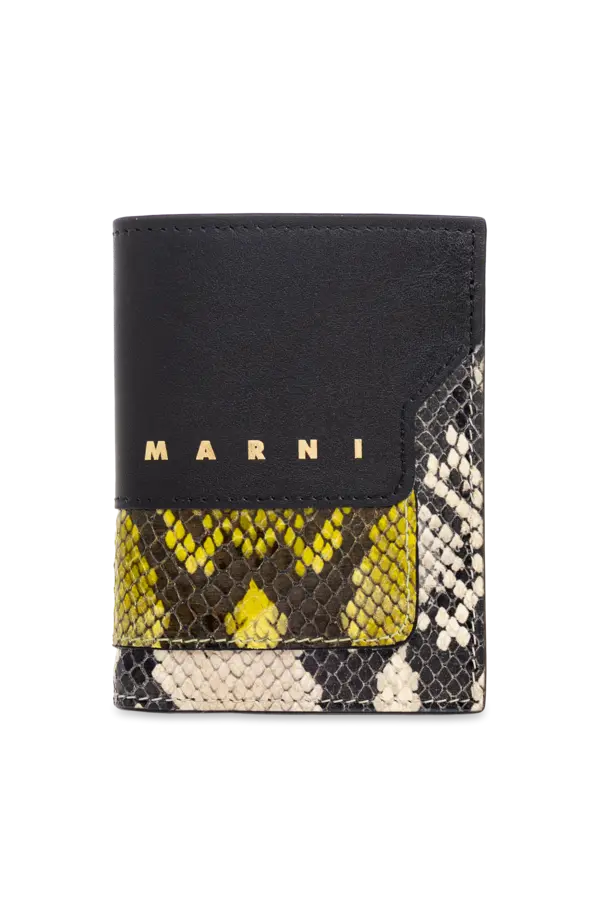 Marni Leather Wallet - Black