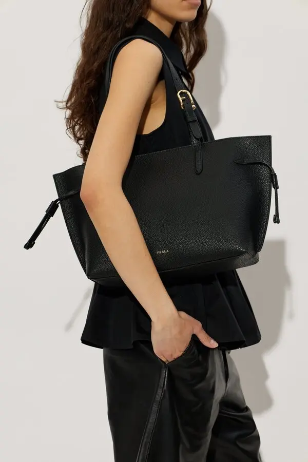 Furla Ava Medium Shopper Bag - Black