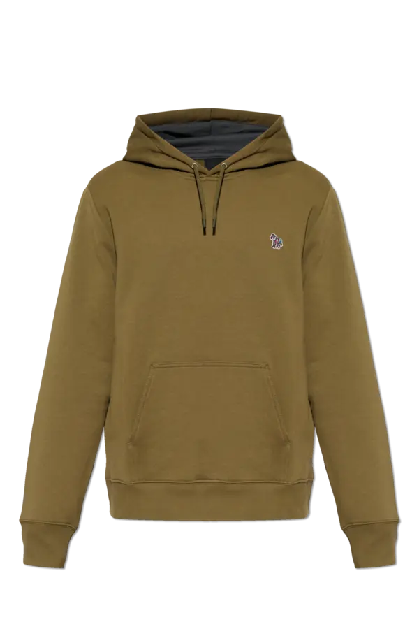 Paul Smith Relaxed Fit Zebra Patch Hoodie - Green
