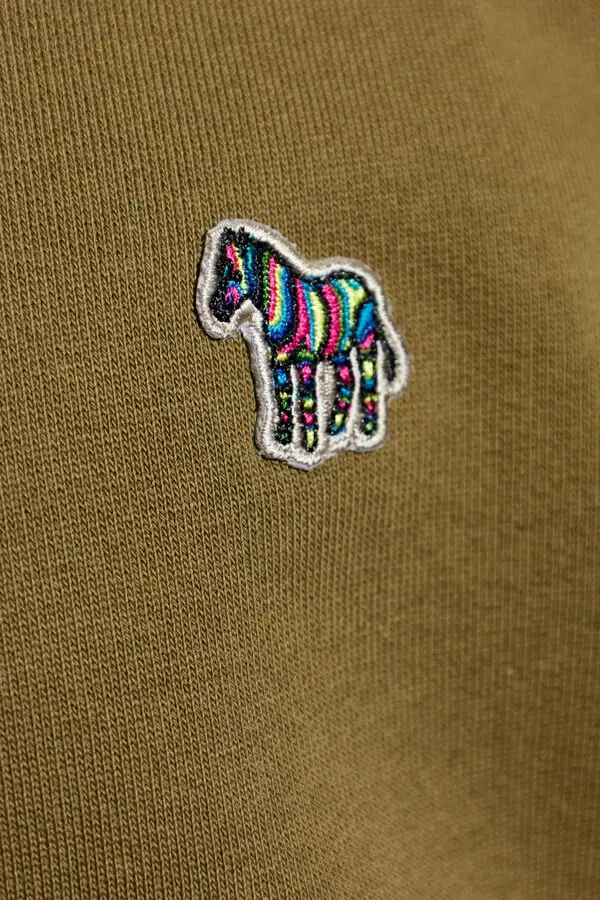 Paul Smith Relaxed Fit Zebra Patch Hoodie - Green