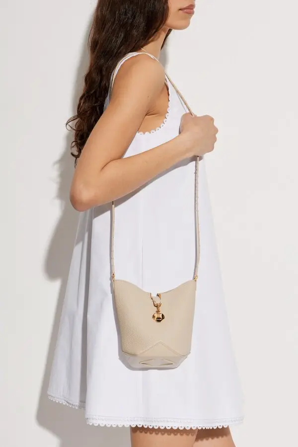 LANVIN Leather Bucket Bag - Cream