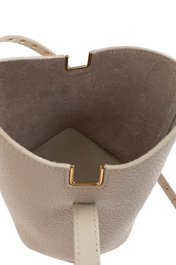 LANVIN Leather Bucket Bag - Cream